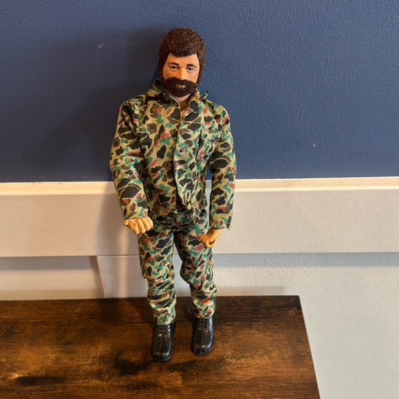 Hasbro | Toys | Vintage Gi Joe Action Figure Brown Flocked Hair Beard 2 ...